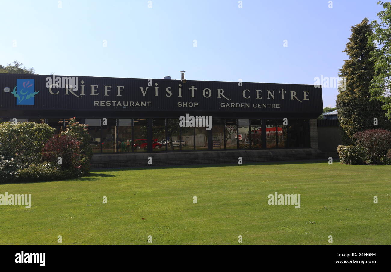 Exterior of Crieff Visitor Centre Scotland May 2016 Stock Photo - Alamy