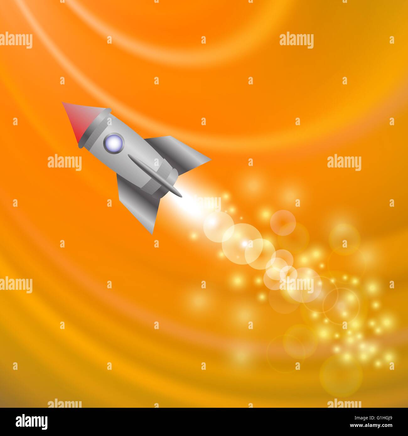 Orbital rocket launch Stock Vector Images - Alamy