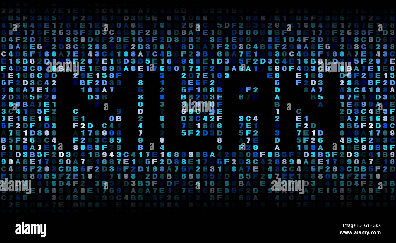 Milan text on hex code illustration Stock Photo - Alamy