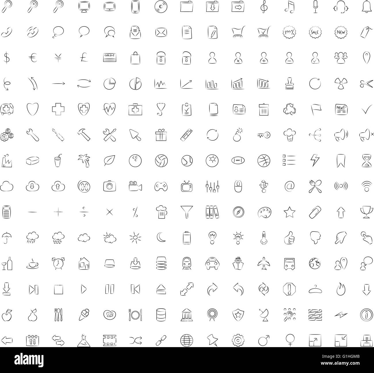 Vector graph icon in Black and White Stock Photos & Images - Alamy