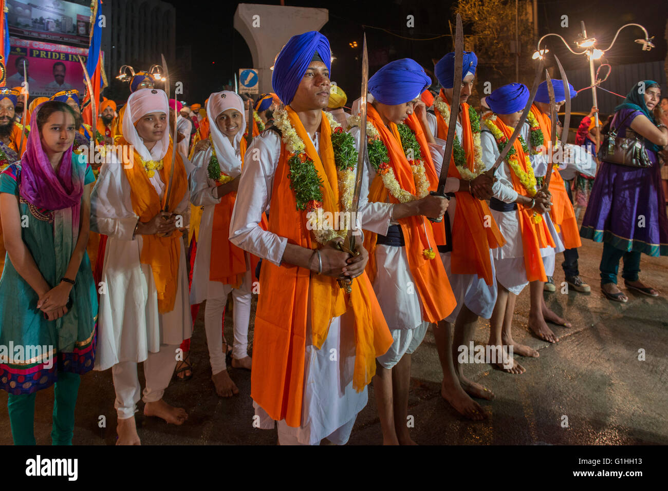 Sikh Youngsters With Swords, Bhagat Namdev's Birth Sikh Commemorative ...