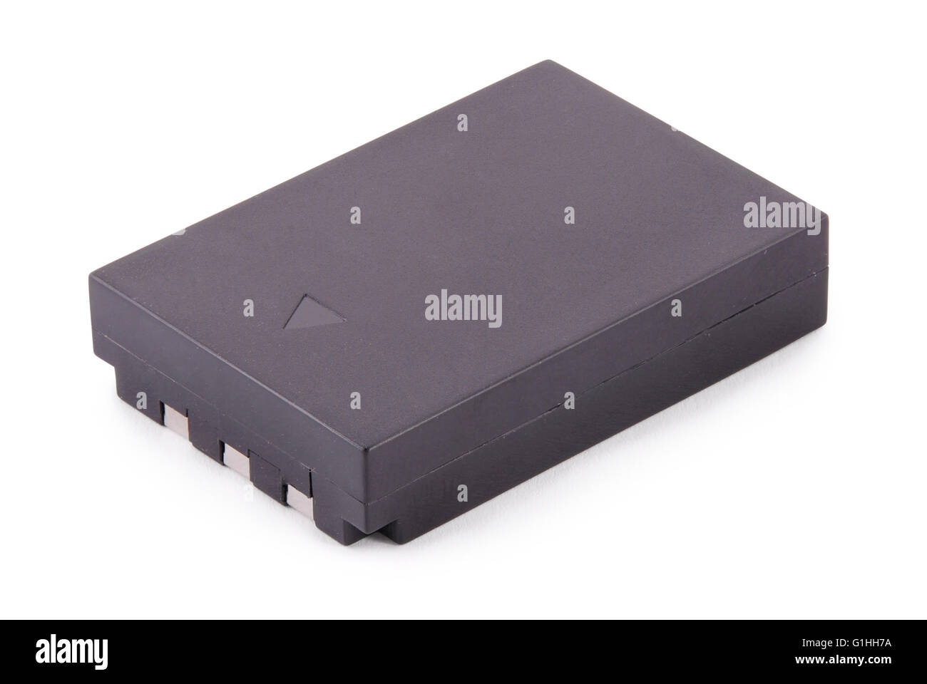 Black lithium-ion battery pack on white. Clipping path included Stock ...