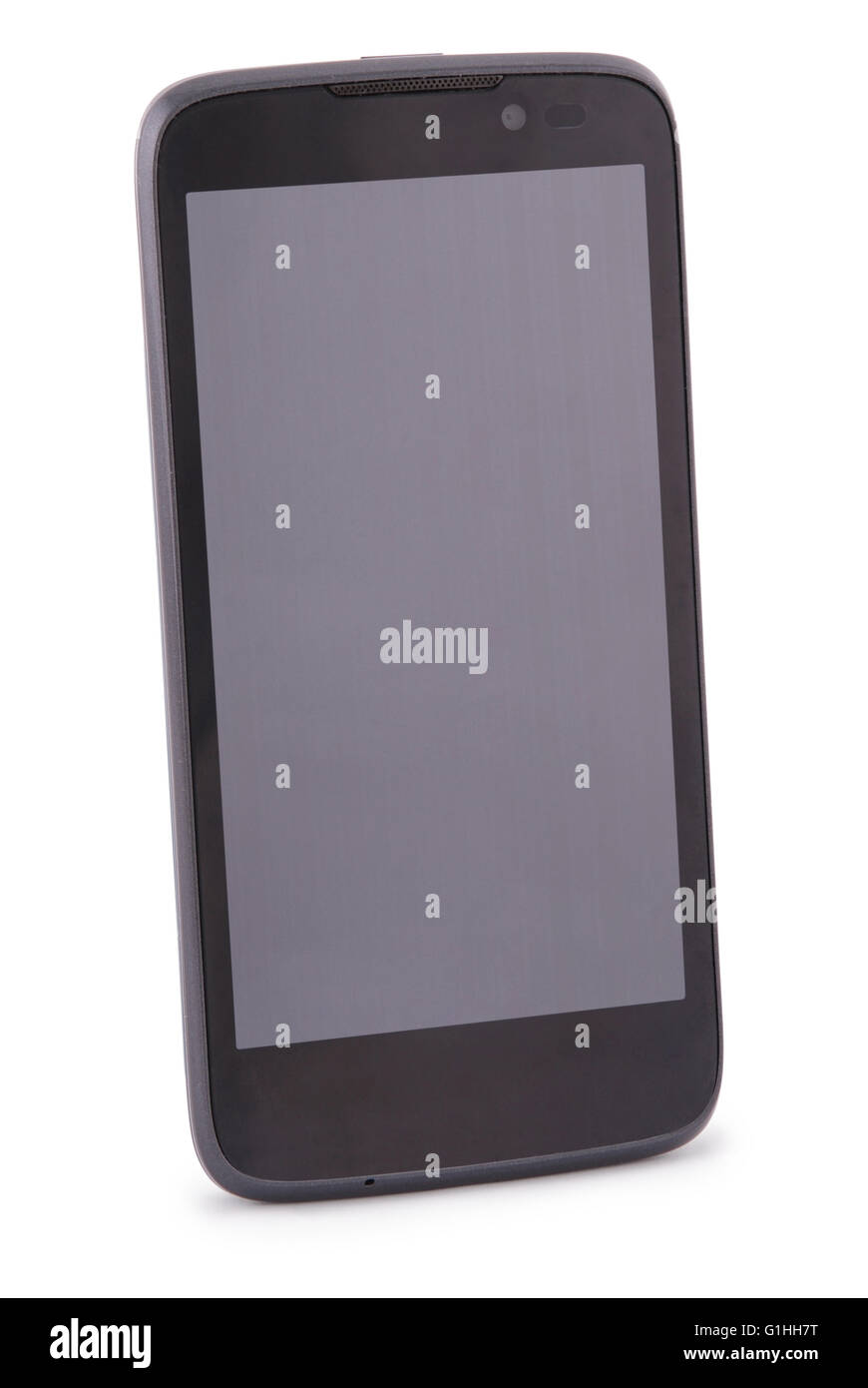 Smart Phone isolated on white. Two clipping path inside separately for ...