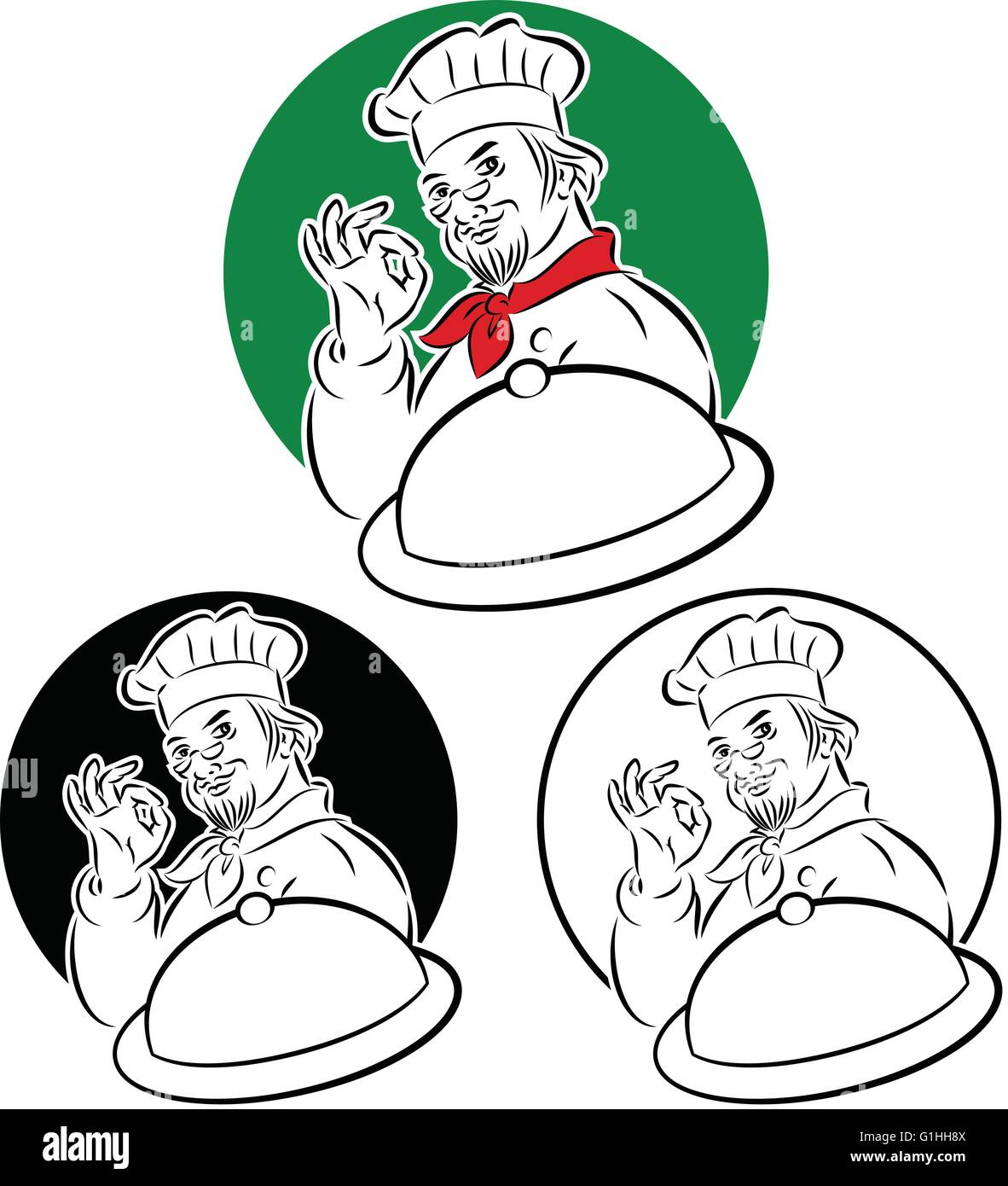 Tasty italian serving Stock Vector Images - Alamy