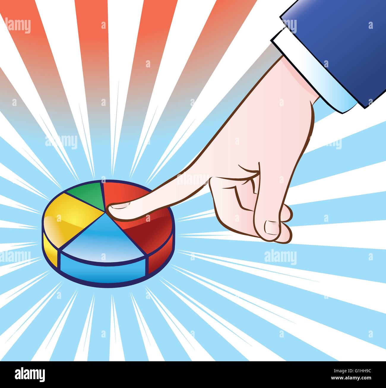 Pie chart vector vectors hi-res stock photography and images - Alamy