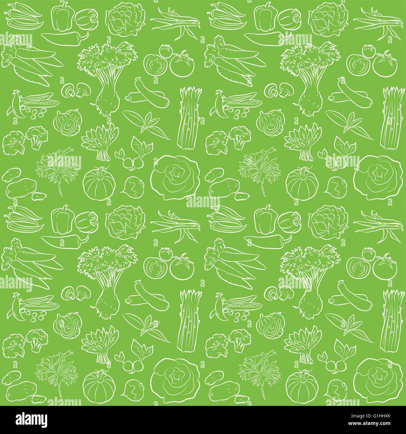 vector pattern of seamless background with vegetables Stock Vector ...