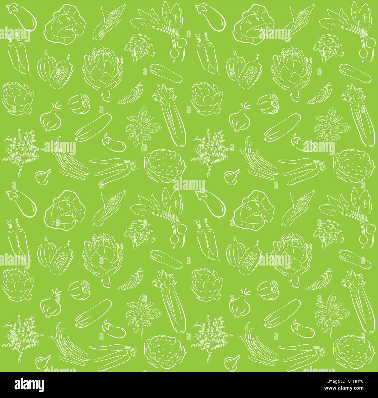 vector pattern of seamless background with vegetables Stock Vector ...