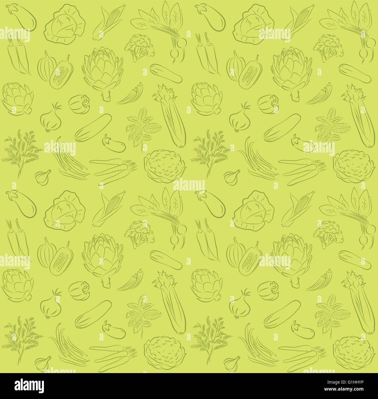 vector pattern of seamless background with vegetables Stock Vector ...