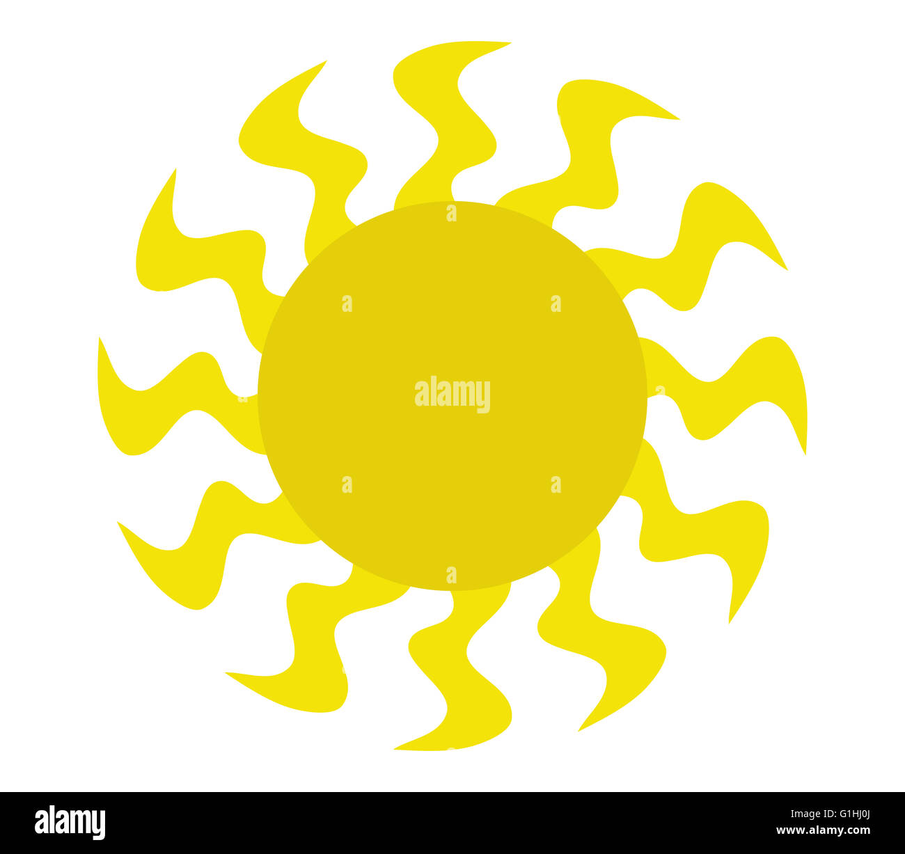 sun on white background Stock Photo - Alamy