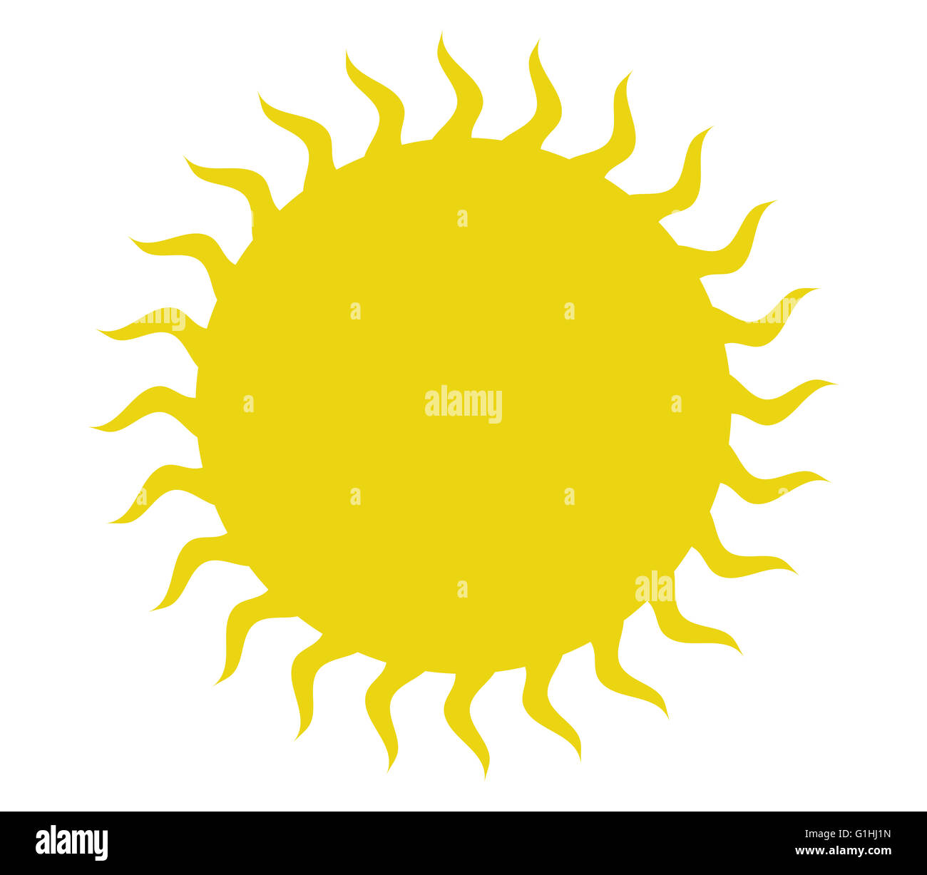 sun on white background Stock Photo - Alamy