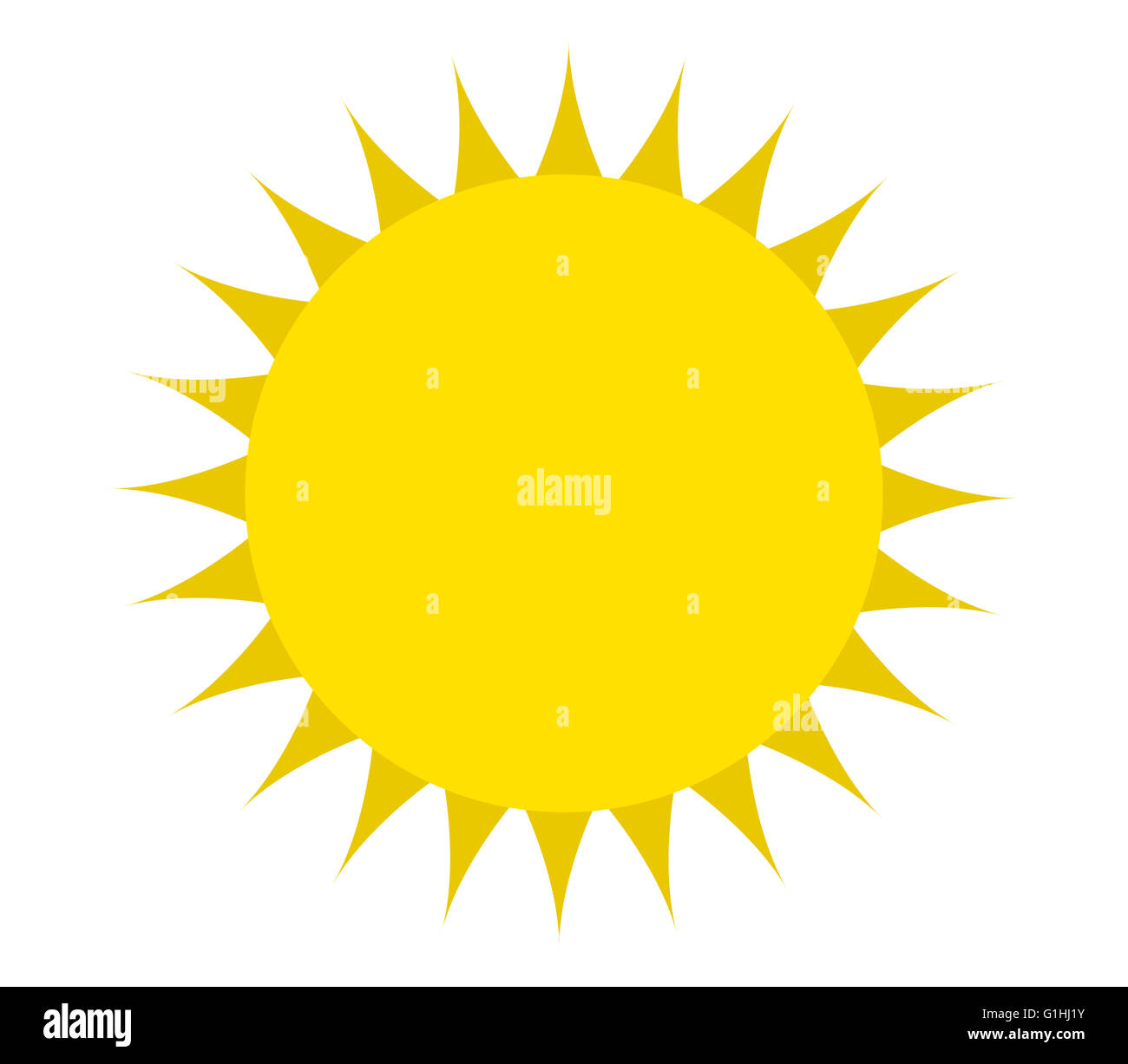 sun on white background Stock Photo - Alamy