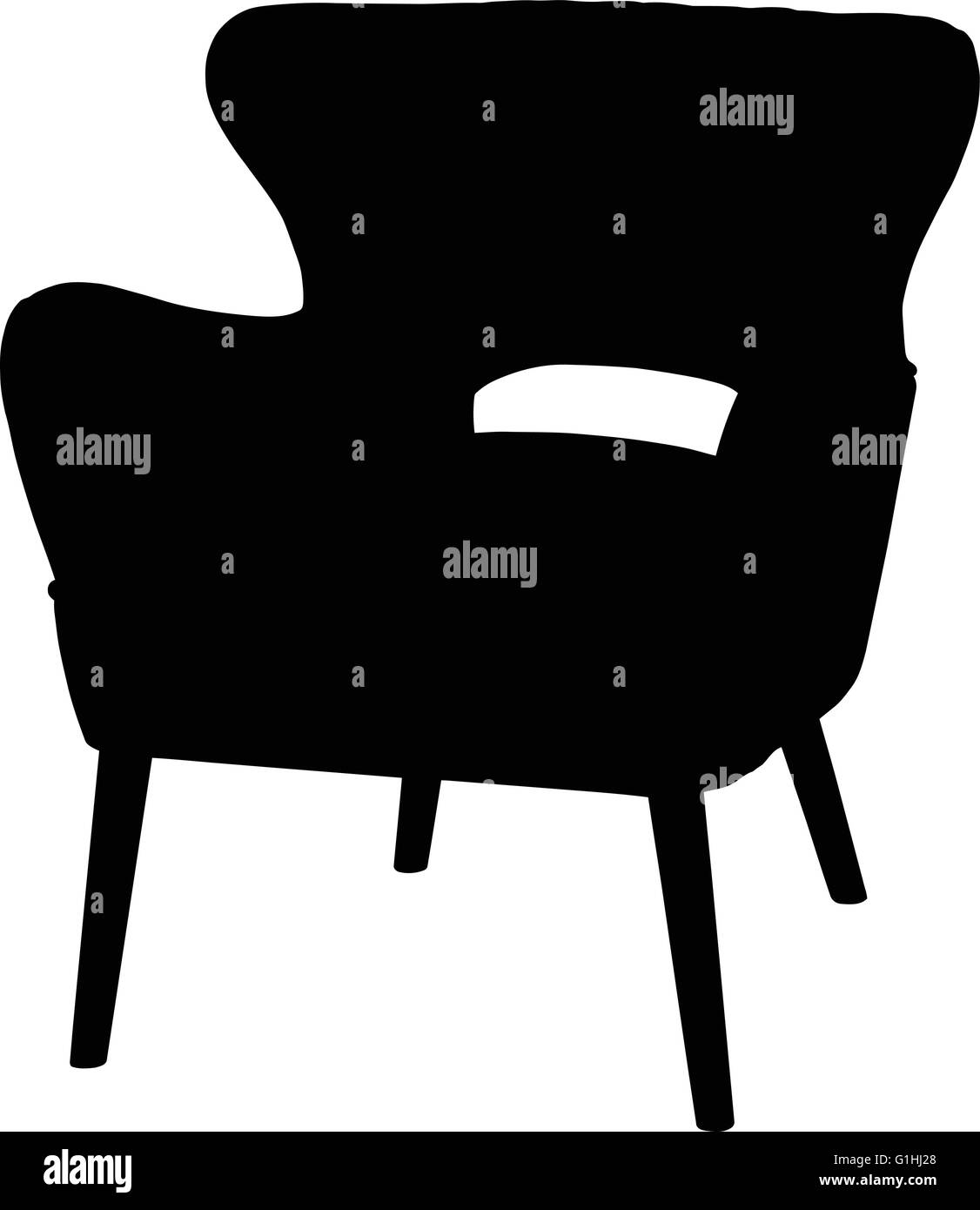 Silhouette of modern chair Stock Vector Image & Art - Alamy