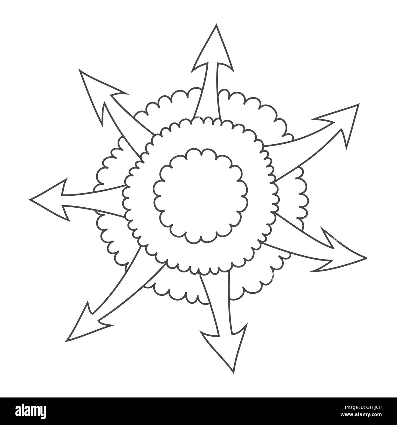 Cloud arrows icon outline Stock Vector Images - Alamy