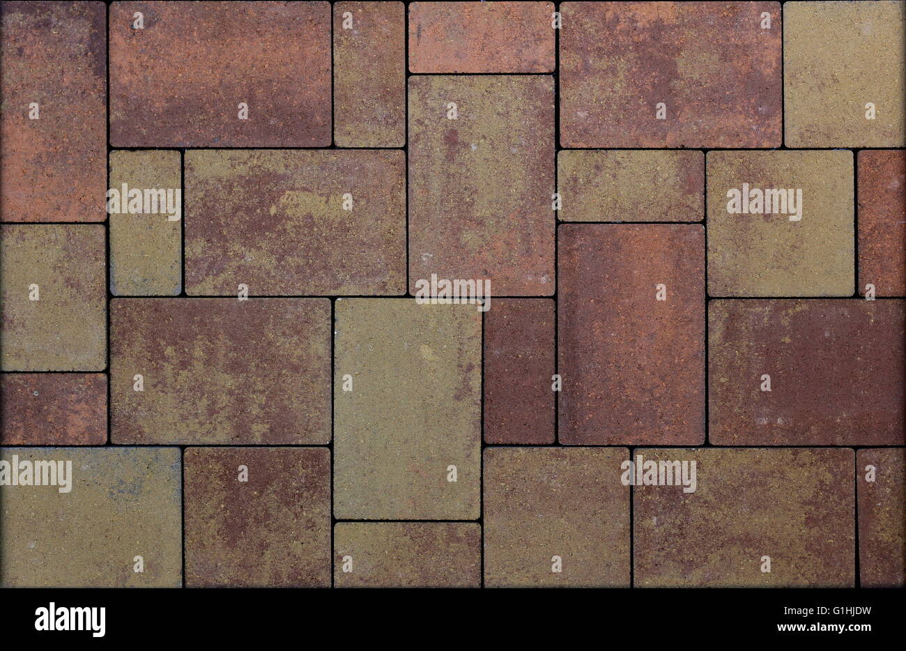 A yellow and red pavement texture Stock Photo - Alamy