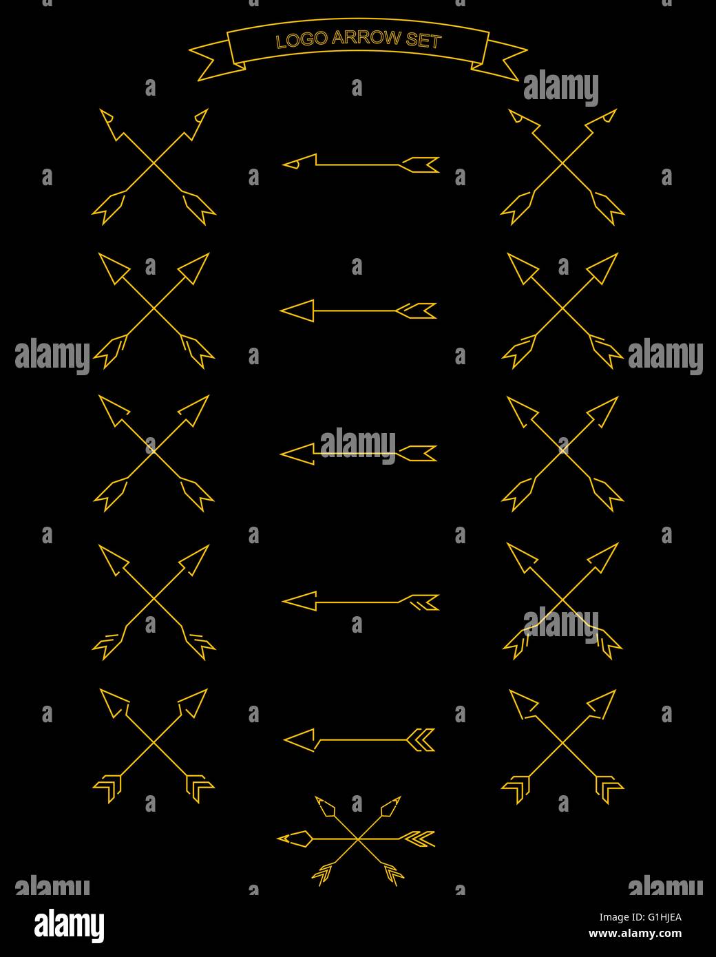 Battle arrows set Stock Vector Image & Art - Alamy