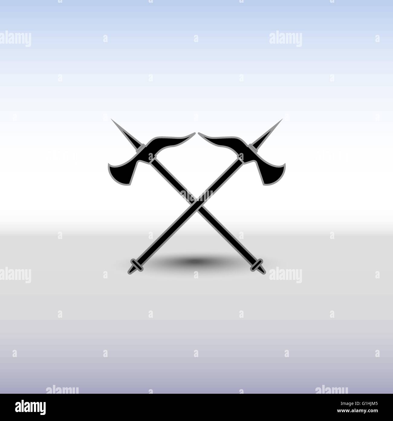Crossed battle axes Stock Vector Image & Art - Alamy