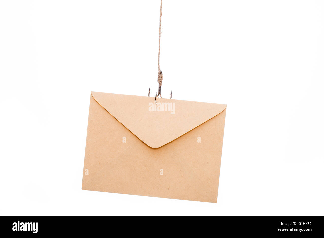 Email Phishing, letter on a Fishing hook Stock Photo - Alamy