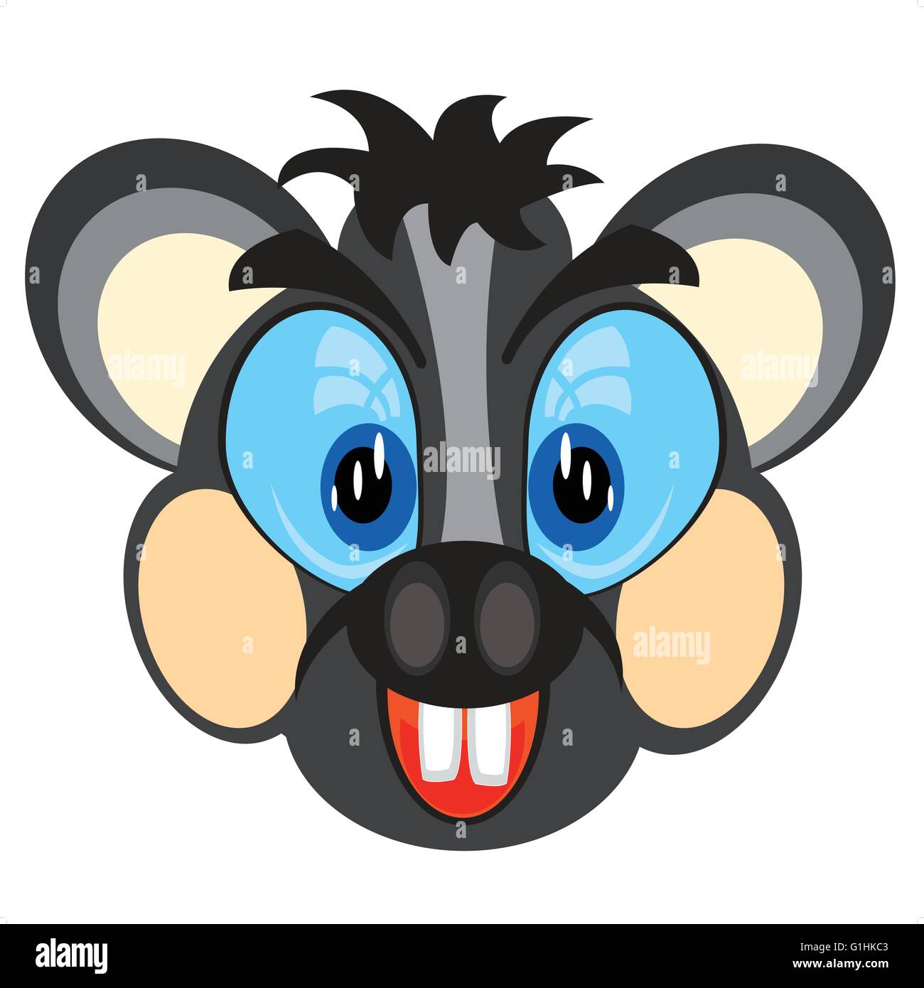 Nice mug animal mouse on white background Stock Vector Image & Art - Alamy