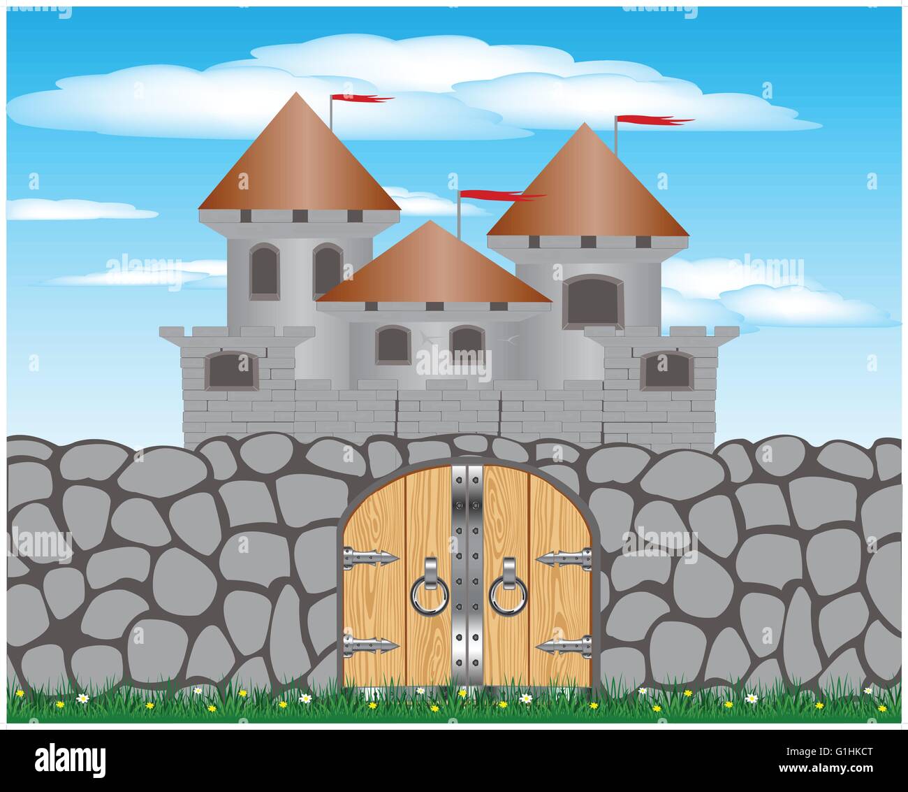 Animated Stone Wall Background