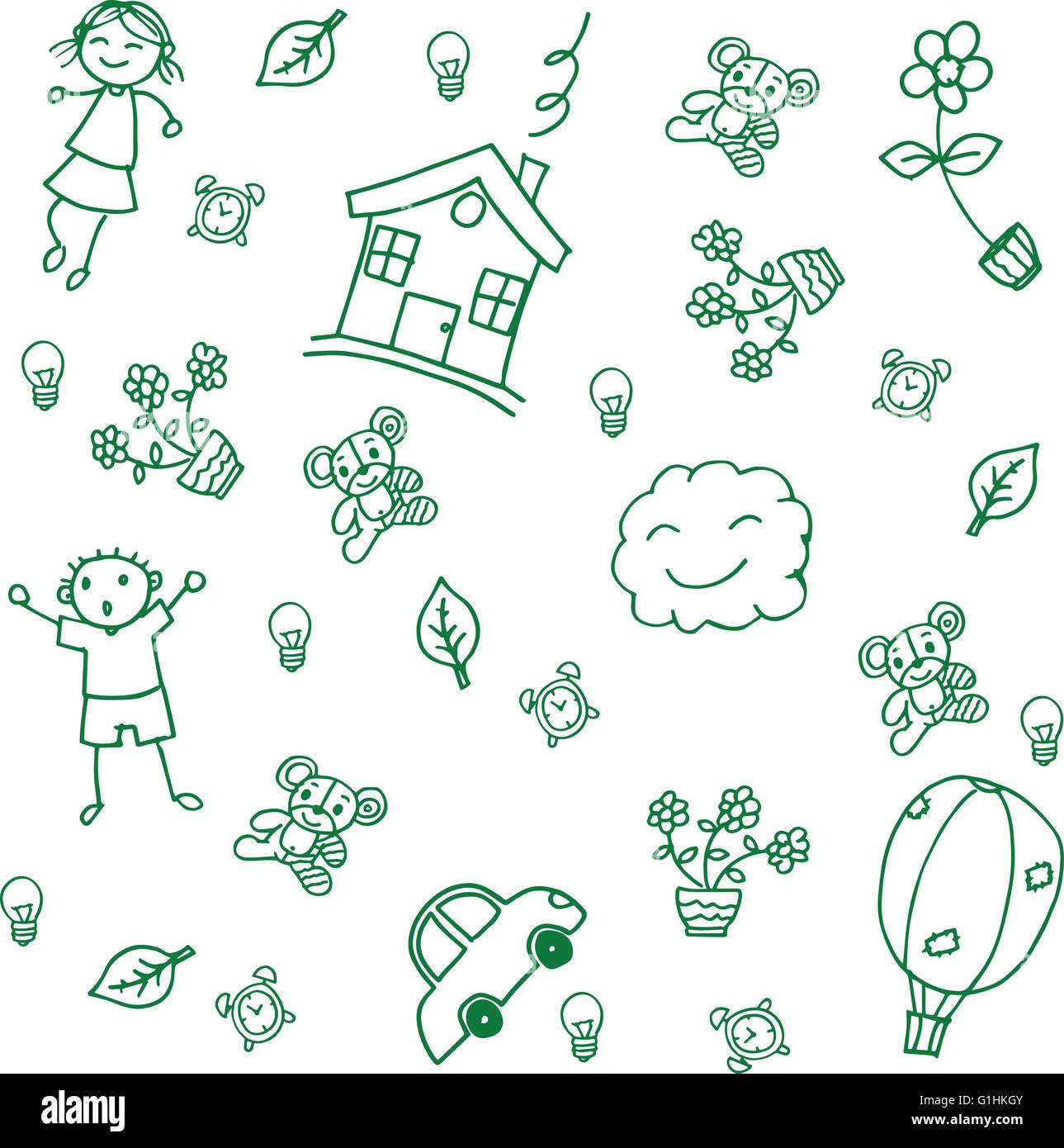 Drawing seamless Cut Out Stock Images & Pictures - Alamy