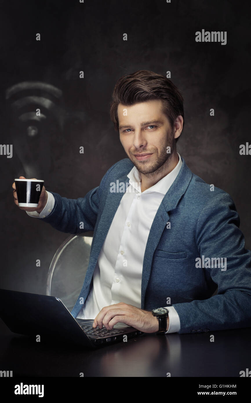 Wifi grey hi-res stock photography and images - Alamy