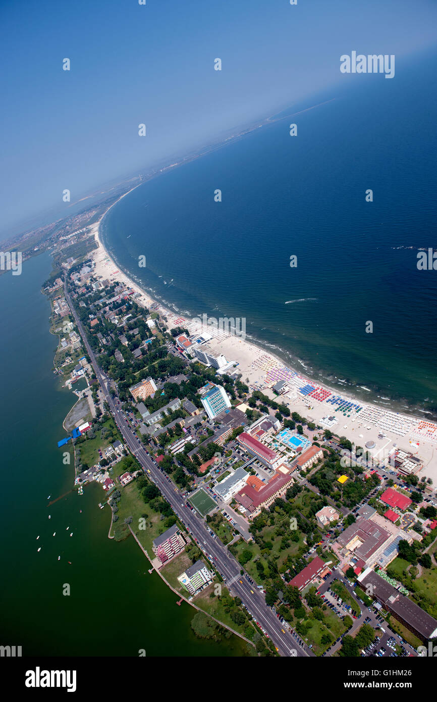 beautiful seaside aerial view Stock Photo - Alamy