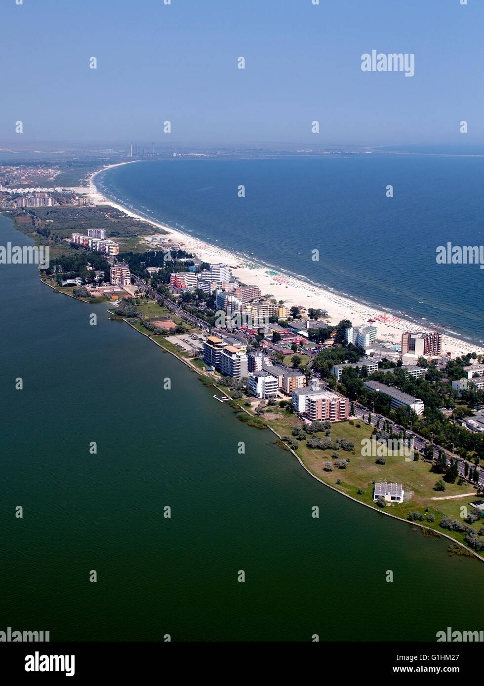 beautiful seaside aerial view Stock Photo - Alamy