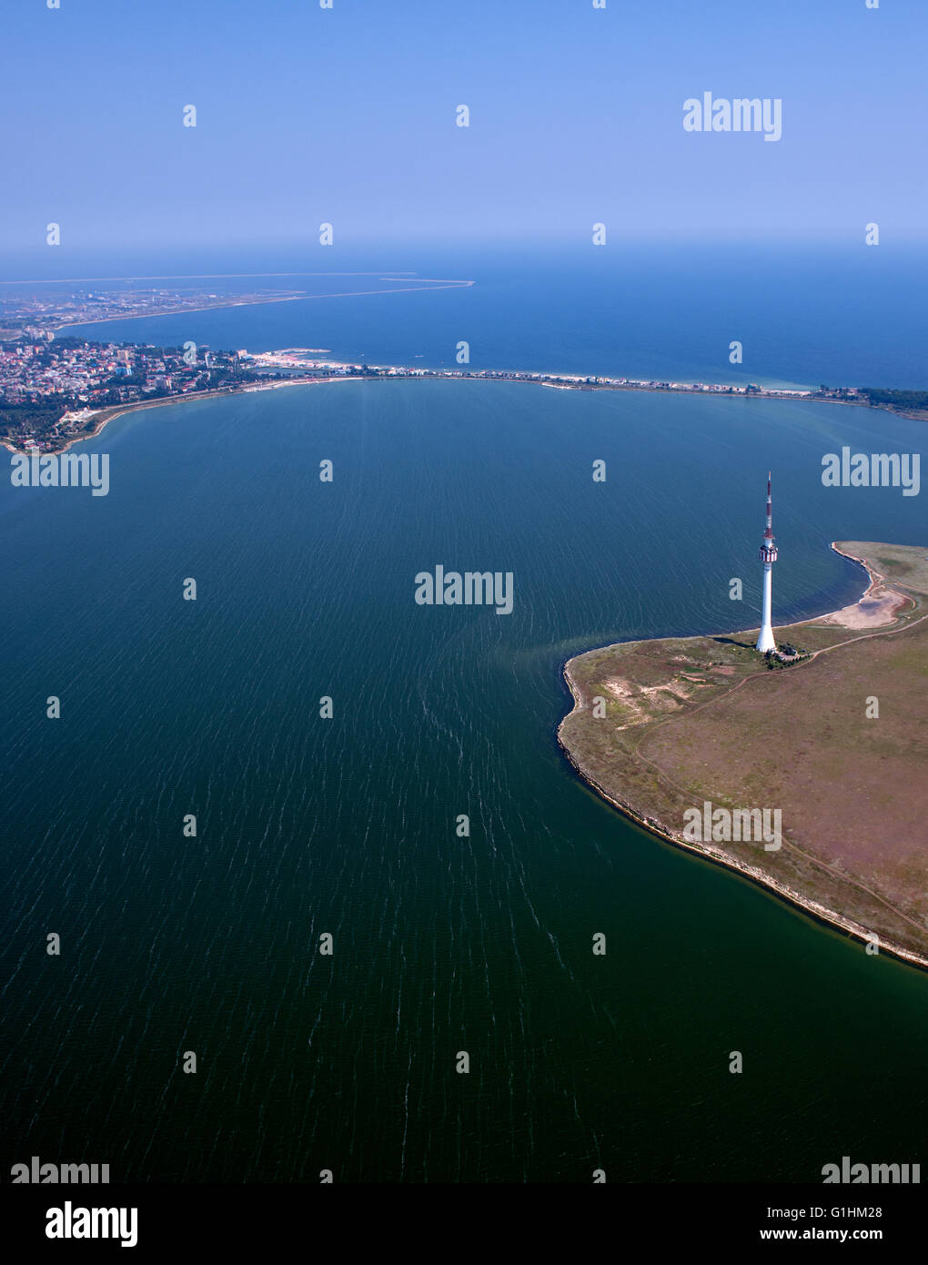 beautiful seaside aerial view Stock Photo - Alamy