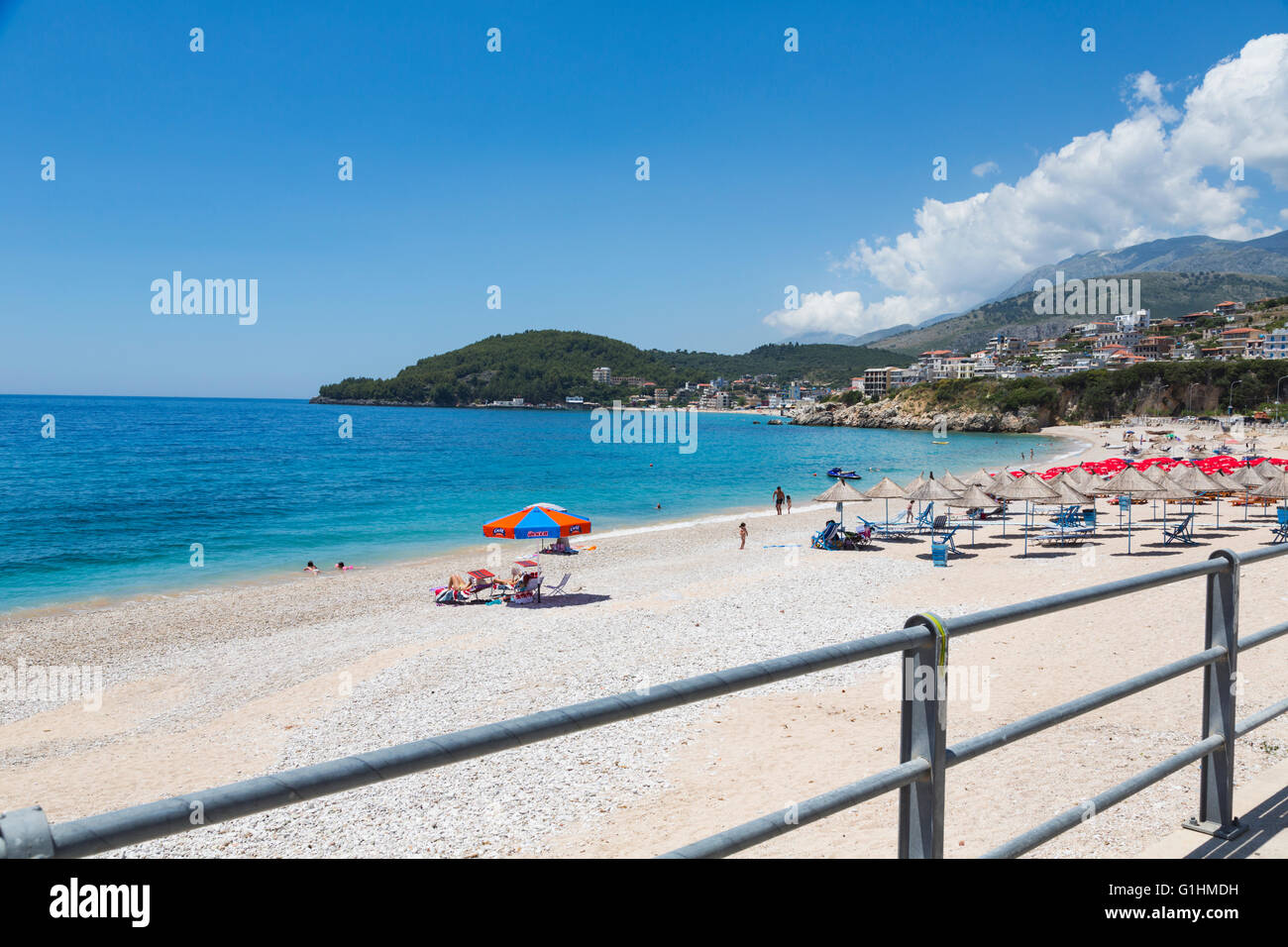 Albania. Potami beach near Himara Stock Photo - Alamy