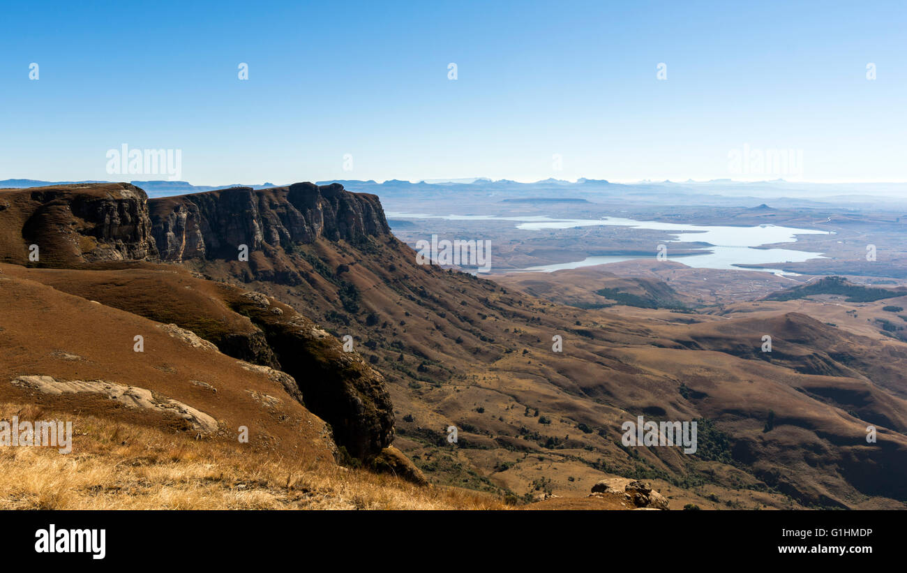View from the top, Drakensberg Mountains, KwaZulu Natal, South Africa ...