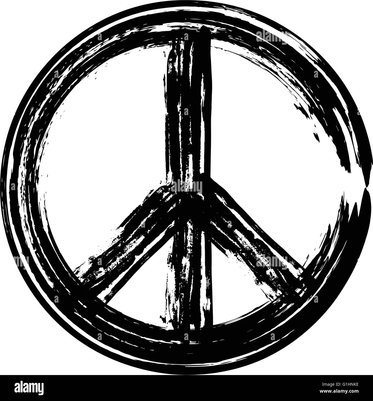 peace symbol icon vector friendship pacifism Stock Vector Image & Art ...