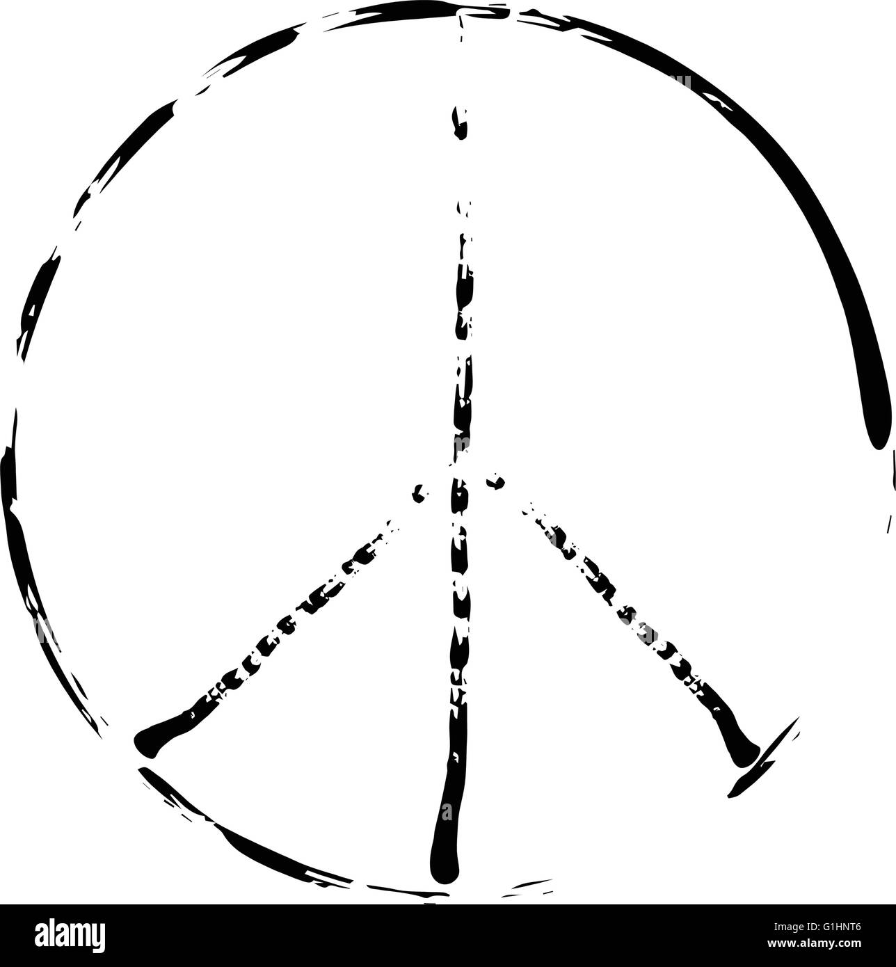 peace symbol icon vector friendship pacifism Stock Vector Image & Art ...