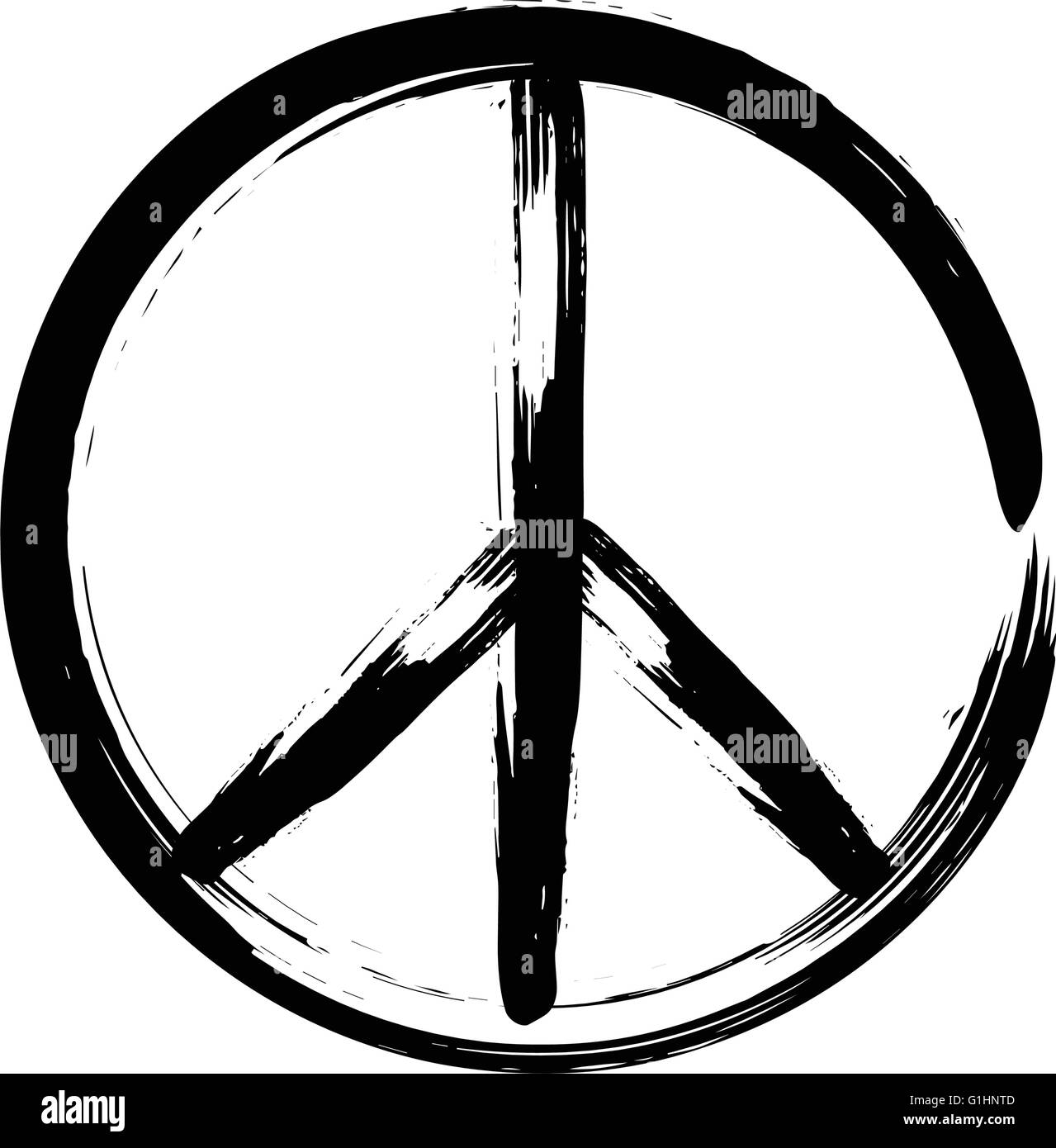peace symbol icon vector friendship pacifism Stock Vector Image & Art ...