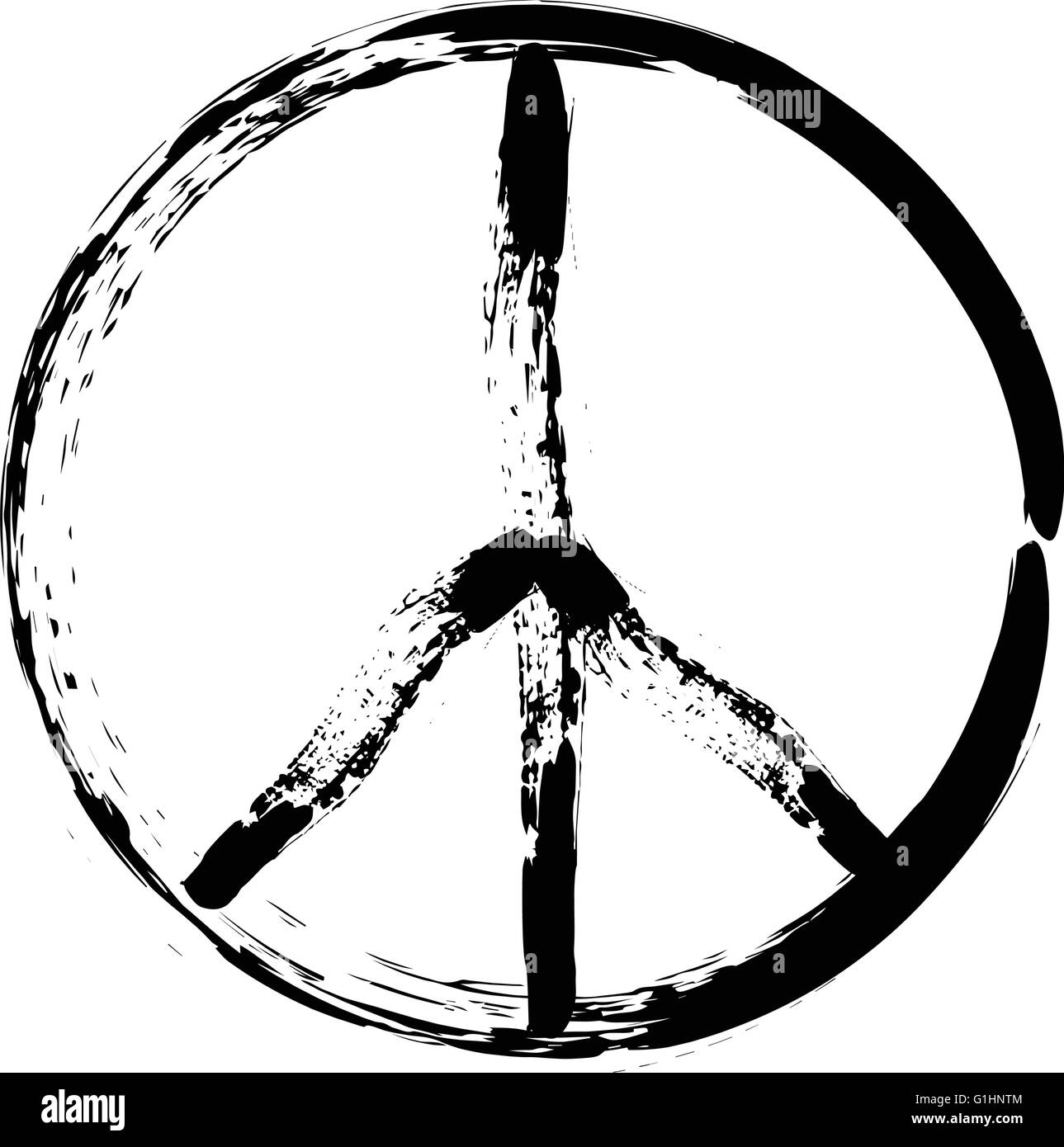 peace symbol icon vector friendship pacifism Stock Vector Image & Art ...