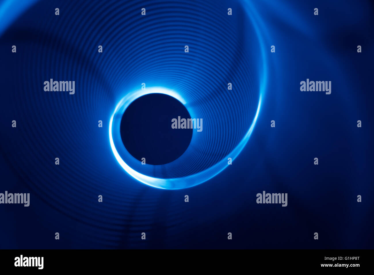 Sound waves in visible blue color Stock Photo - Alamy