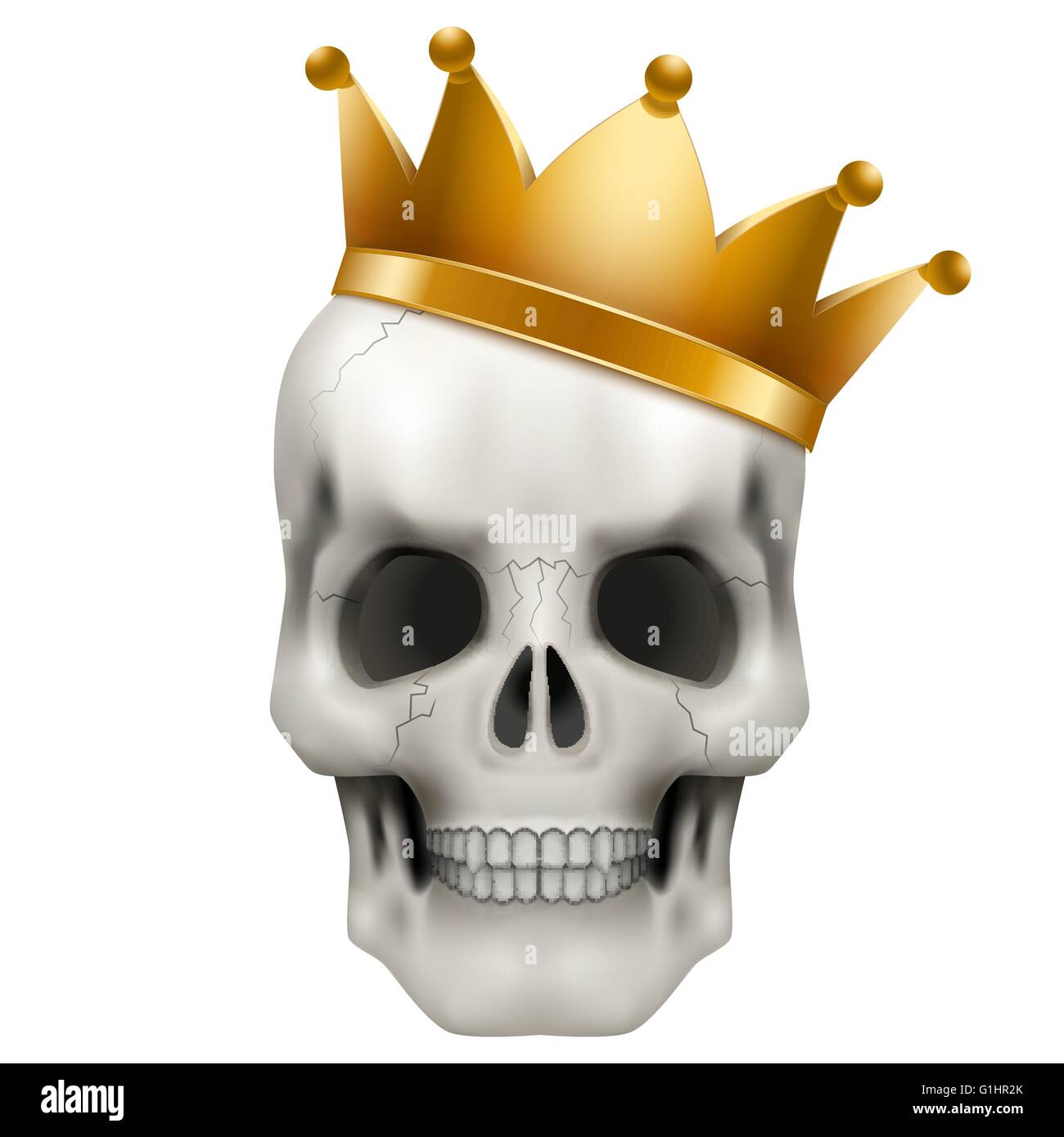 Skull with metal Cut Out Stock Images & Pictures - Alamy