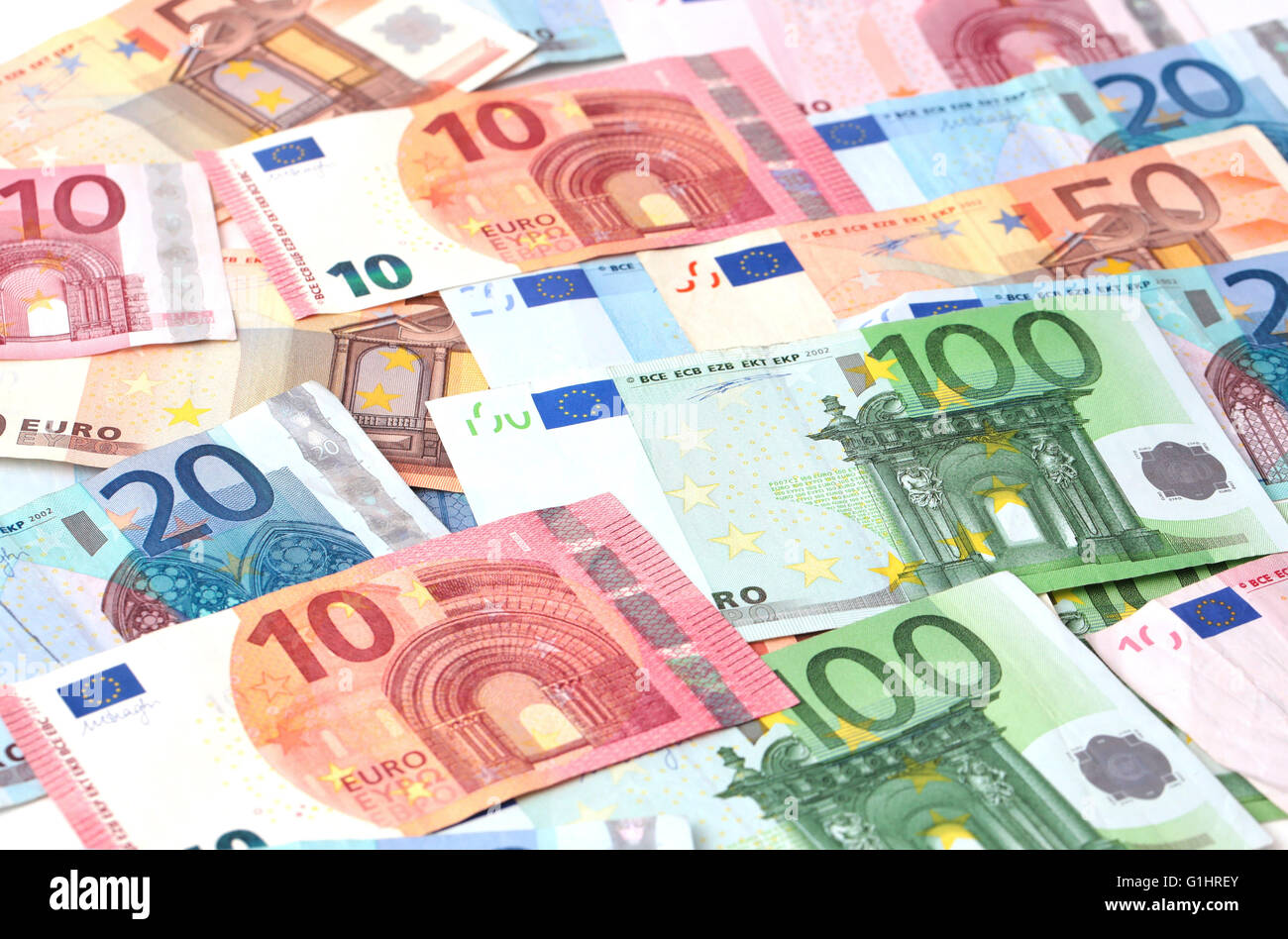 Various european bank notes notes hi-res stock photography and images ...