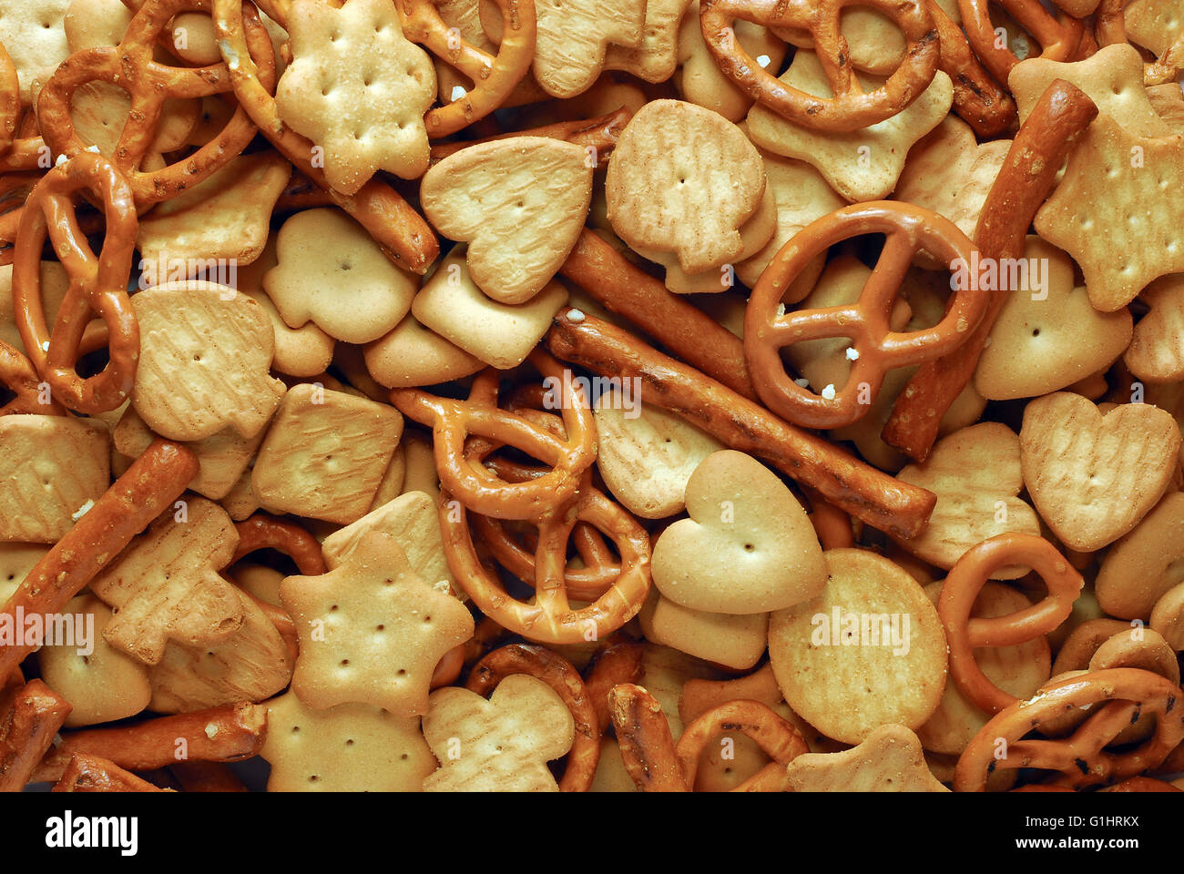 cracker mix background Stock Photo - Alamy