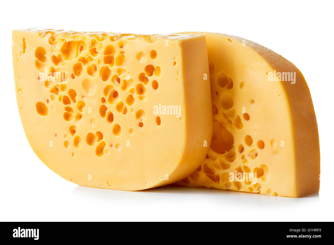Cheese close-up isolated on white background Stock Photo - Alamy