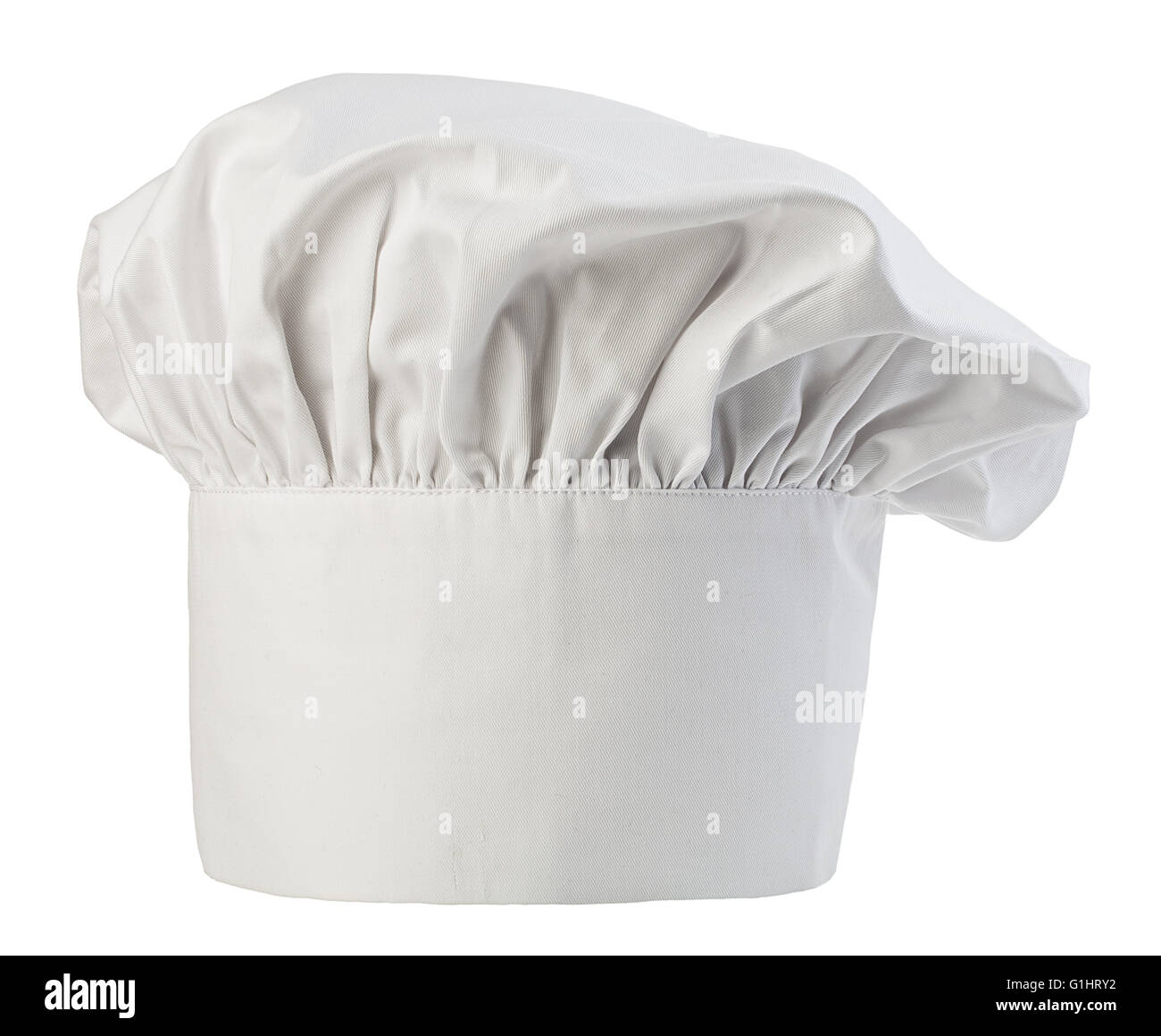 Chef's hat close-up isolated on a white background. Cooks cap Stock ...