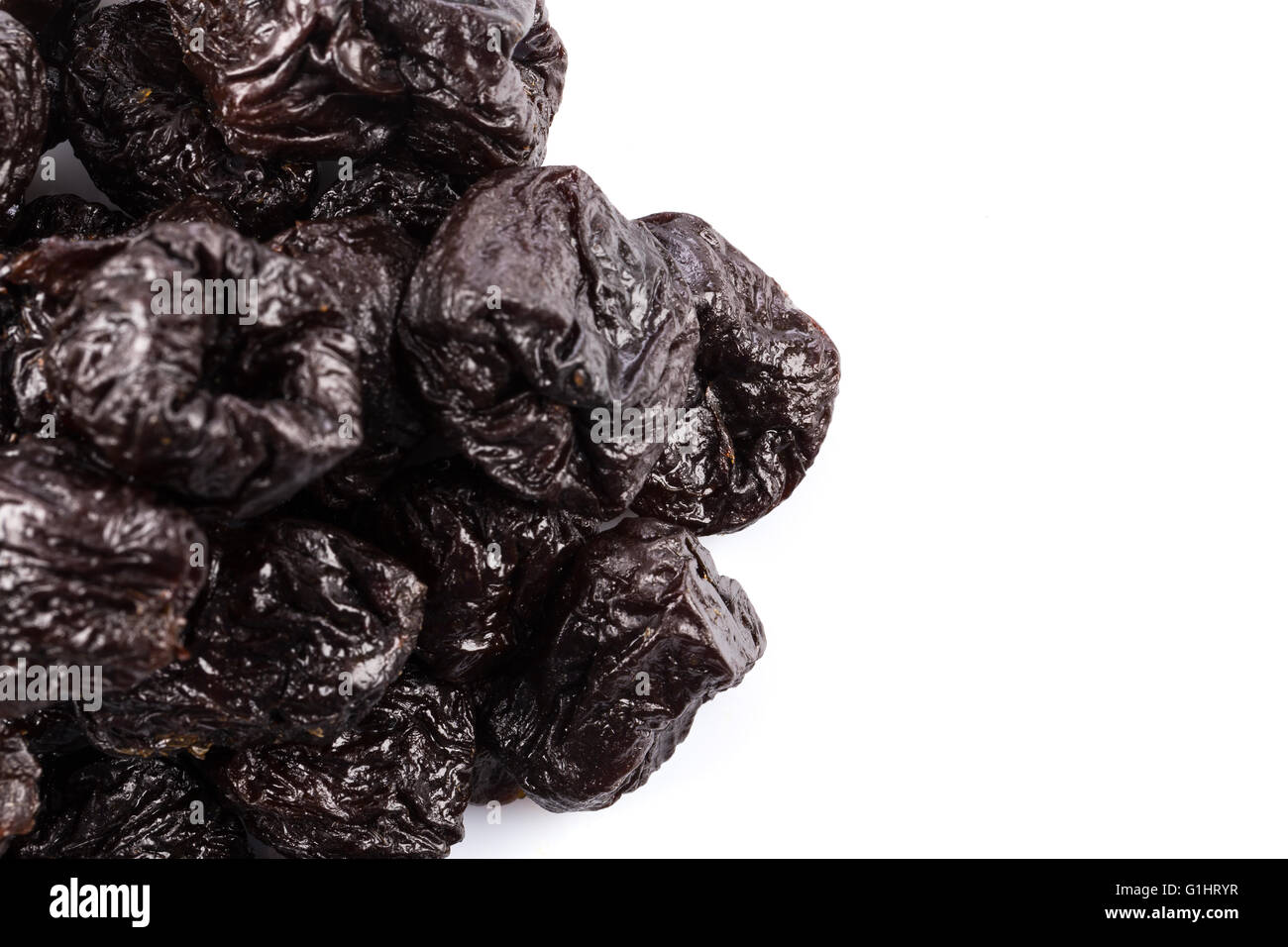 Dried plum - prunes fruits isolated on a white background Stock Photo ...
