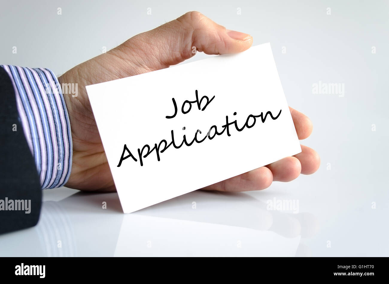 Job application text concept isolated over white background Stock Photo ...