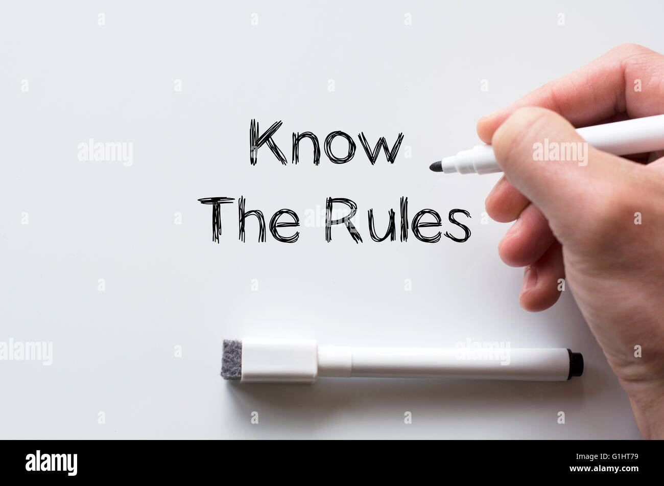 Know the rules hi-res stock photography and images - Alamy