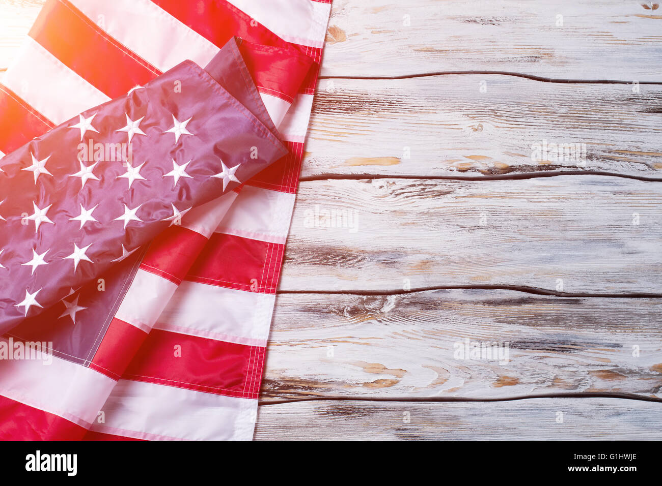 Crumpled flag of US Stock Photo - Alamy