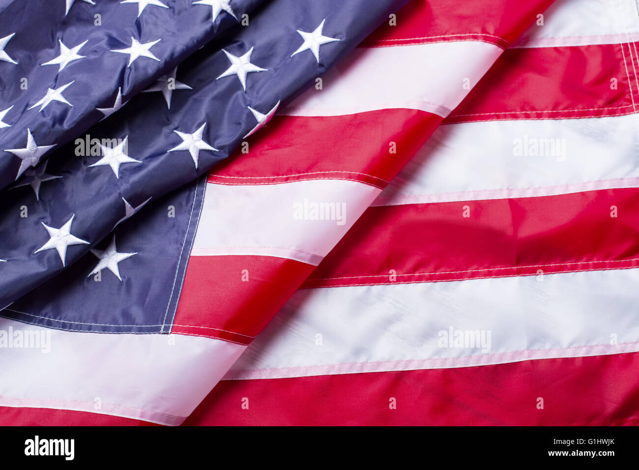 Creased American flag Stock Photo - Alamy