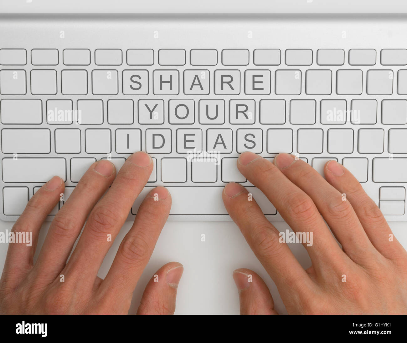 Share your ideas concept Stock Photo - Alamy