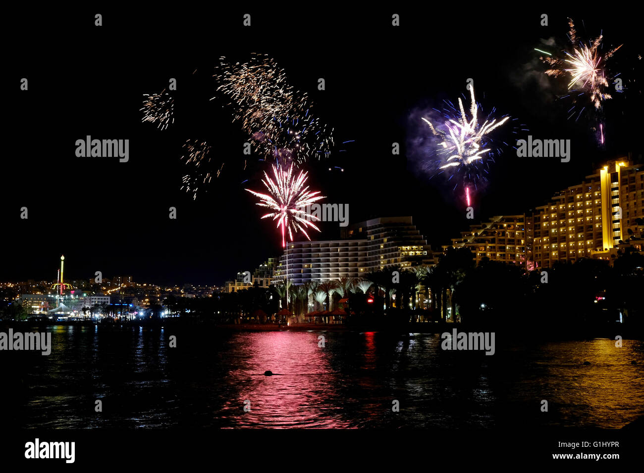 Independence day israel fireworks hi-res stock photography and images ...
