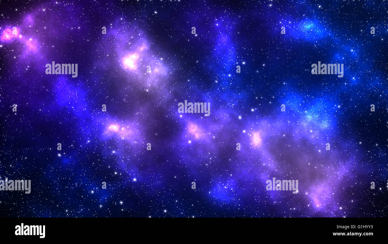 Background with galaxy and stars Stock Photo - Alamy