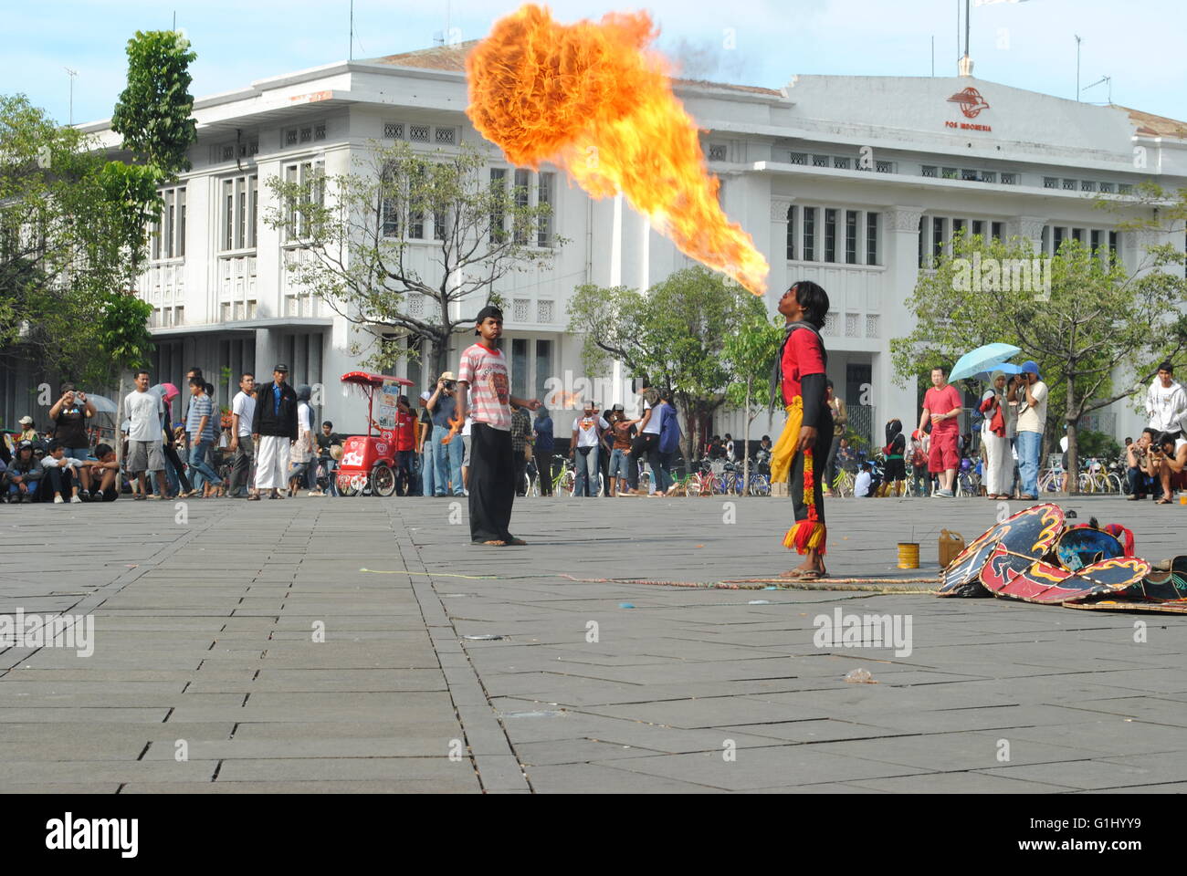 Fire playing hi-res stock photography and images - Alamy