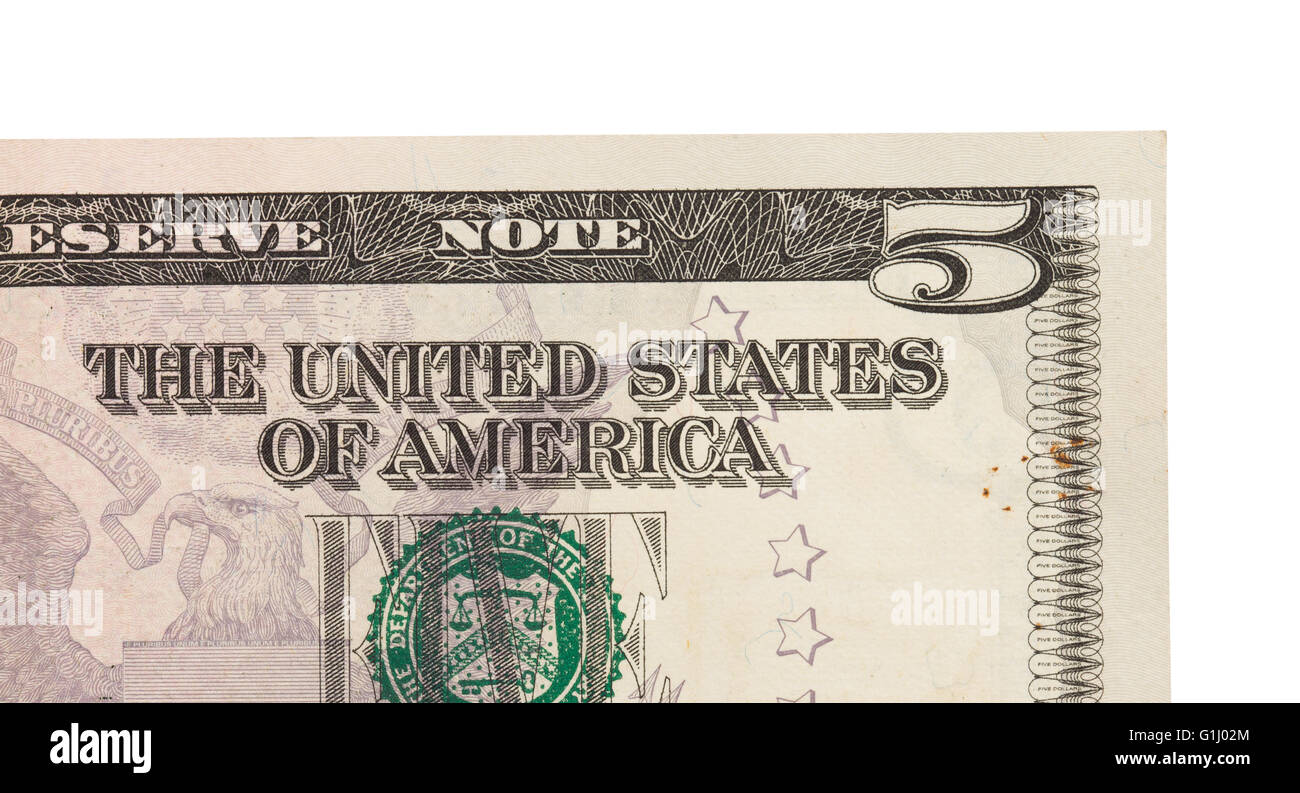 5 dollar bill president hi-res stock photography and images - Alamy